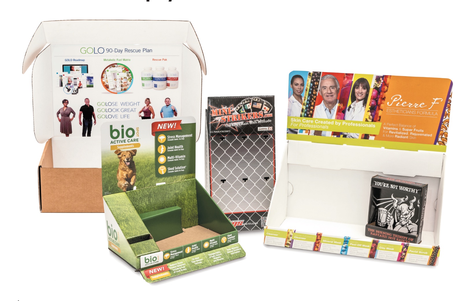 Corrugated POP counter displays